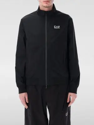 EA7 Bomber Jacket With Logo - Black