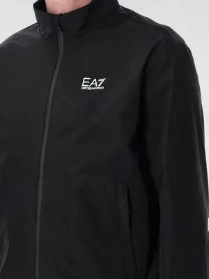 EA7 Bomber Jacket With Logo - Black