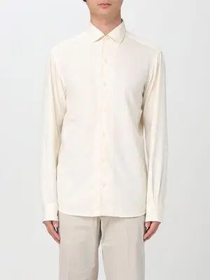 Zegna Shirt Men Yellow Cream
