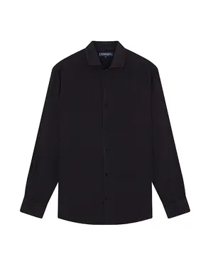 Frescobol Carioca Antonio Linen Shirt Black
