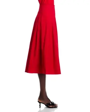 Aqua Panel Midi Skirt
