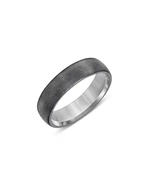 Bloomingdale'S Brush Finish Band In Tantalum - Gray