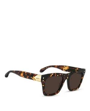 Isabel Marant Étoile Rectangular Sunglasses - Havana/brown