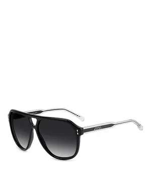 Isabel Marant 60mm Pilot Sunglasses - Black/smoke