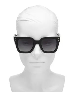 Isabel Marant Square Sunglasses - Black/smoke
