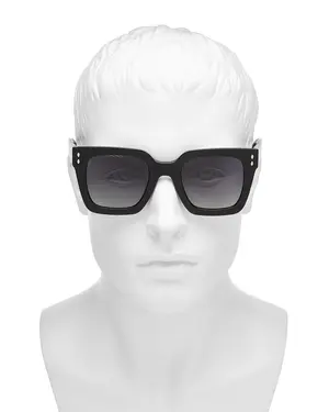 Isabel Marant Square Sunglasses - Black/smoke