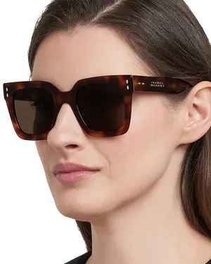 Isabel Marant Isabel Marant Square Sunglasses Brown/brown