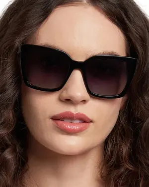 Kate Spade New York Lilah Square Sunglasses - Black/gray