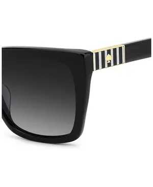 Kate Spade New York Lilah Square Sunglasses - Black/gray