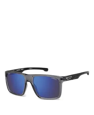 Carrera Eyewear Carduc Rectangle Sunglasses - Brown/blue