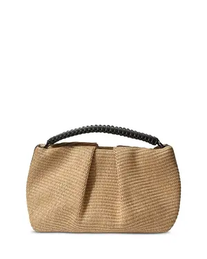 Callista Maxi Pleated Clutch - Black