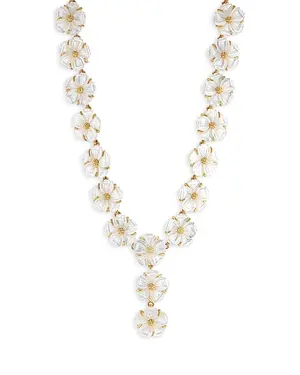 CAPUCINE DE WULF Mermaid Garden Petite Riviere Convertible Necklace - White