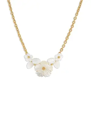 CAPUCINE DE WULF Mermaid Garden Bouquet Necklace - White