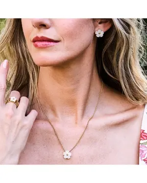 CAPUCINE DE WULF Mermaid Garden Petite Station Necklace