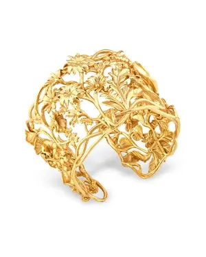 CAPUCINE DE WULF Meadow Wildflower Cuff Bracelet