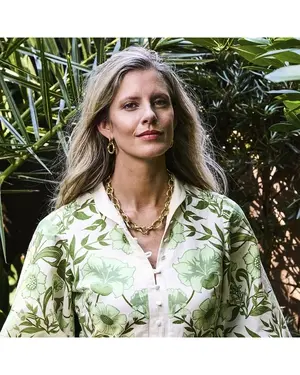 CAPUCINE DE WULF Bangkok Bamboo Link Earrings