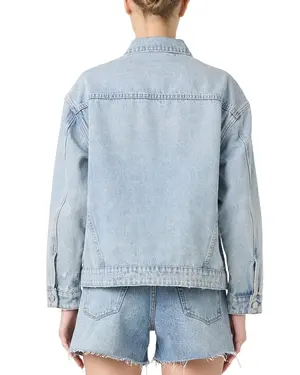 Blanknyc Distressed Denim Trucker Jacket