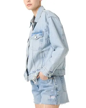Blanknyc Distressed Denim Trucker Jacket