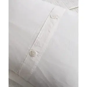 POM POM AT HOME Owen Linen/cotton Quilted Standard Sham - White
