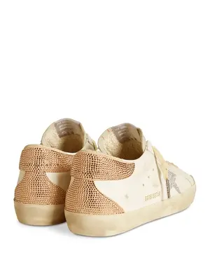GOLDEN GOOSE Super Star Lace-up Sneakers - White/ive/crystal/light Peach