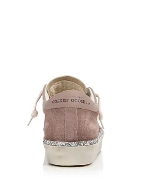 GOLDEN GOOSE Hi Star Lace Up Sneakers - Cinder/silver