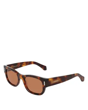 FERRAGAMO Rivet Square Sunglasses - Tortoise