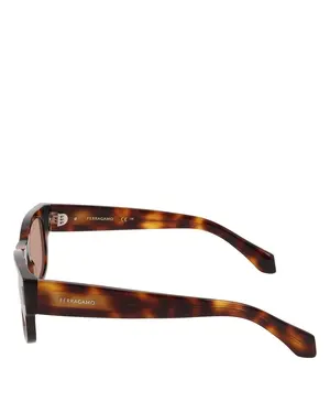 FERRAGAMO Rivet Square Sunglasses - Tortoise