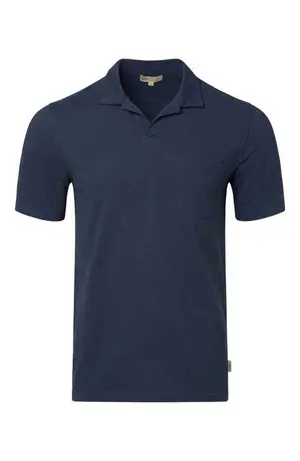 Onia Johnny Collar Pique Polo - Midnight