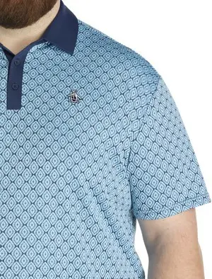 ORIGINAL PENGUIN Big & Tall Bohemian Jacquard Blocked Polo Shirt