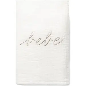 DOMANI HOME Bebe Cotton Muslin Waffle Swaddle - White