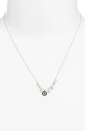 Meira T Evil Eye Diamond & Sapphire Necklace