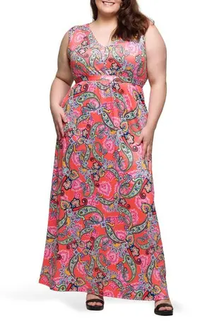 24seven Comfort Apparel Slip Day Dresses