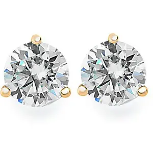 BLISS DIAMOND 1.50ct Tw Round Diamond Martini Stud Earrings - 14k Yellow Gold