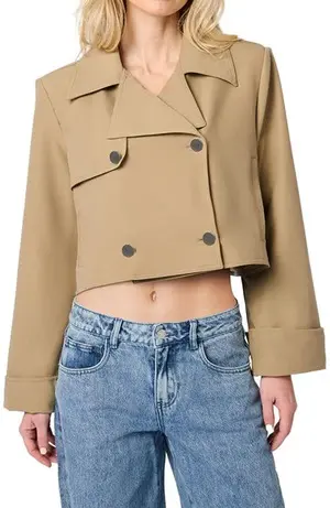 WeWoreWhat Cropped Trench Coat