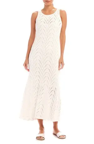 Karen Kane Openwork Midi Dress