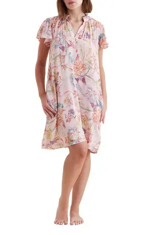 PAPINELLE Bailey Flutter Sleeve Floral Nightgown