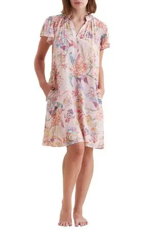 PAPINELLE Bailey Flutter Sleeve Floral Nightgown