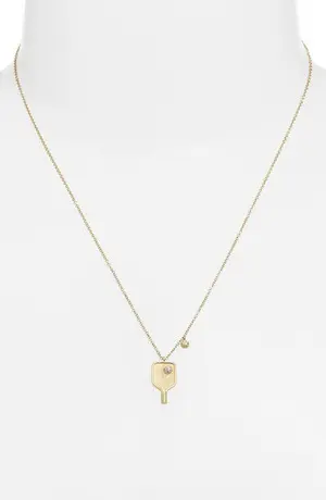 Meira T Diamond Pickleball Pendant Necklace