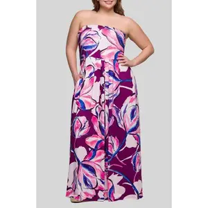 24SEVEN COMFORT APPAREL Floral Maxi Dress