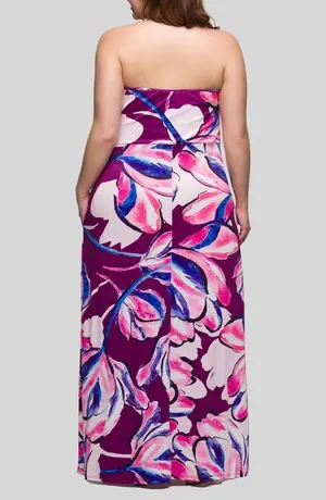 24SEVEN COMFORT APPAREL Floral Maxi Dress