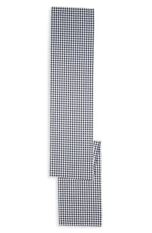 PETITE PLUME Gingham Table Runner - Navy