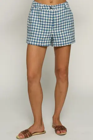 Central Park West Tweed Shorts
