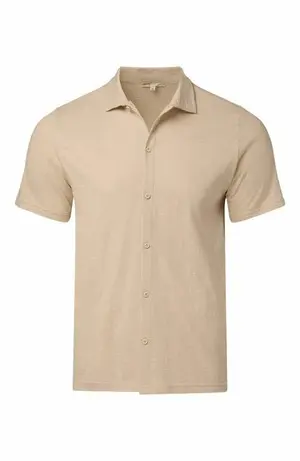 Onia Slub Short Sleeve Button-up Shirt
