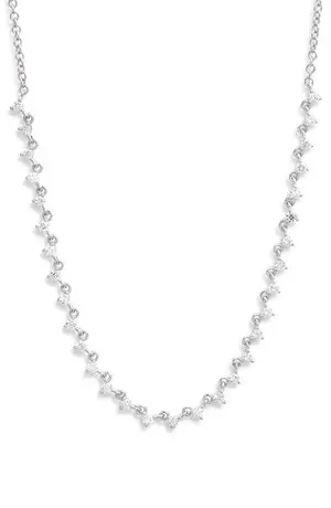 Meira T Diamond Necklace - Silver