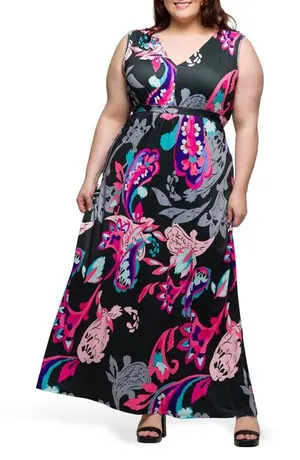 24seven Comfort Apparel Draped Dresses