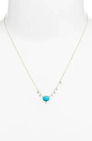 Meira T 14k Gold Diamond Pavé Charms Pendant Necklace