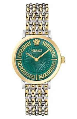 Versace Greca Fortuna Two-tone Bracelet Watch