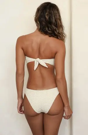 DIPPIN DAISY'S Hudson Bandeau Bikini Top - Latte