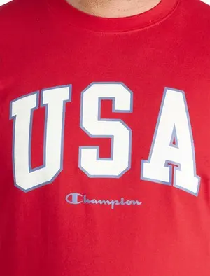 Champion Big & Tall Usa Americana Graphic Tee - Red