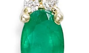 Meira T Emerald And Diamond Necklace